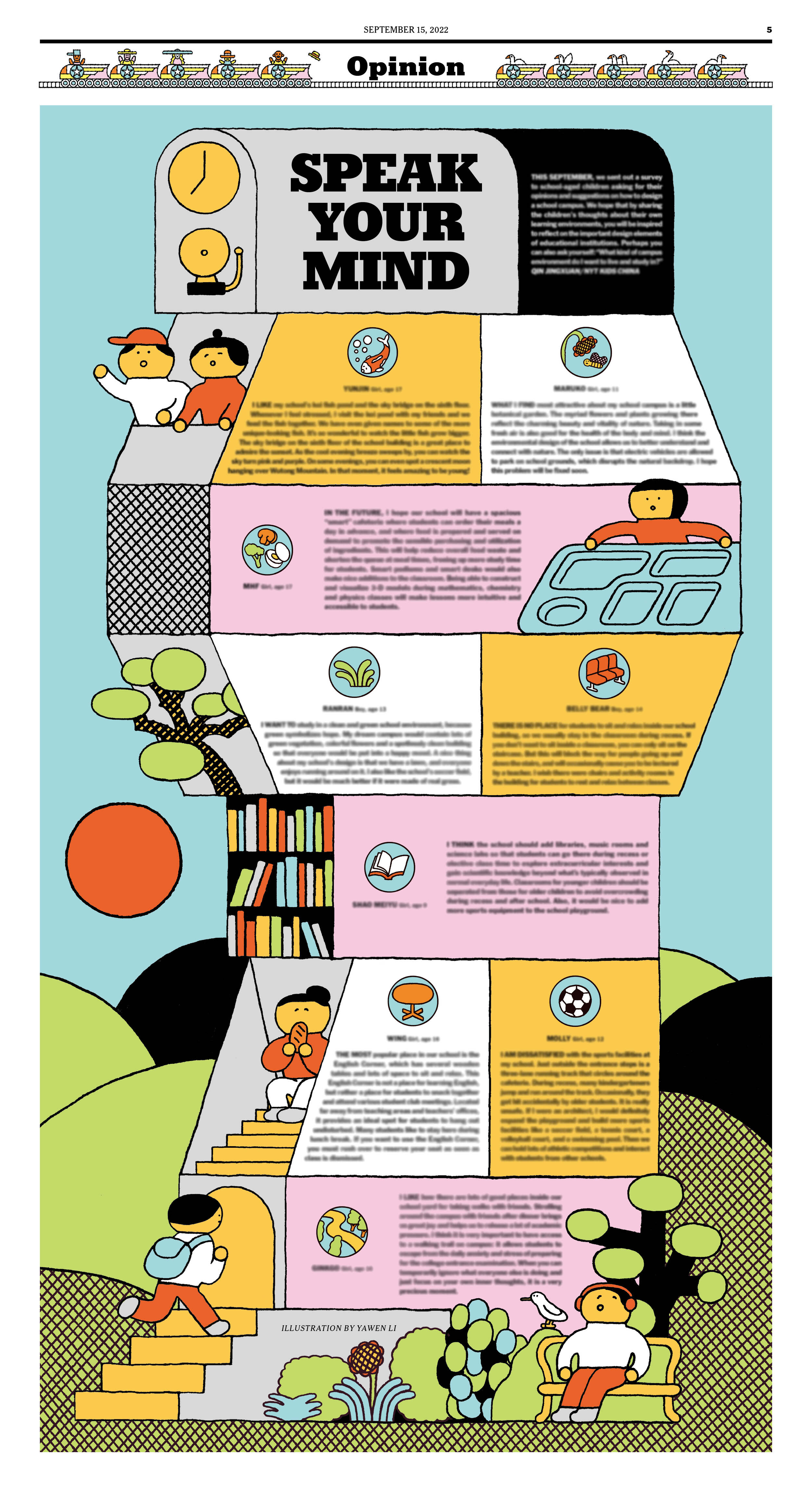 Illos for NYT for Kids China - Yawen Li