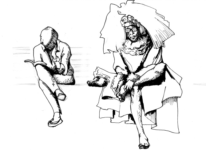 Marginalized Drawing - Maestra Nula