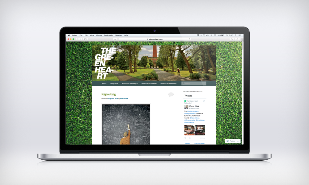 "The Green Heart" University of Birmingham - Javier Hernandez Portfolio