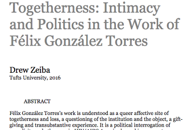 Queer Togetherness - drew zeiba