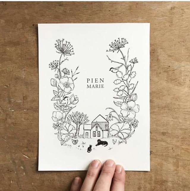 Geboortekaart Pien Marie - anja mulder