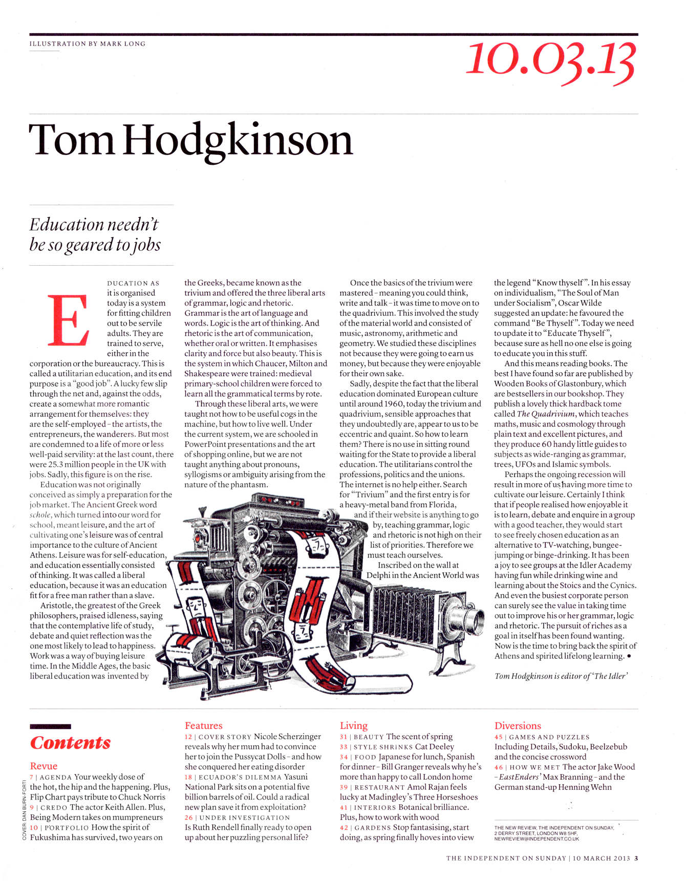 Tom Hodgkinson - Mark Long