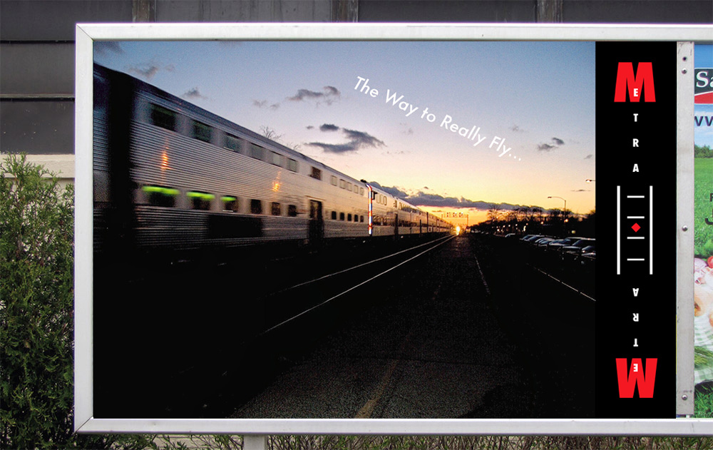 Metra Ad Poster & Schedule Brochure - Jennifer Vargas