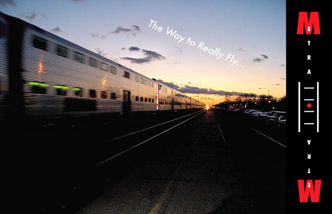 Metra Ad Poster & Schedule Brochure - Jennifer Vargas