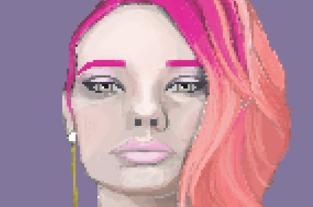 #10, Woman with Pink Hair - Squid Bits