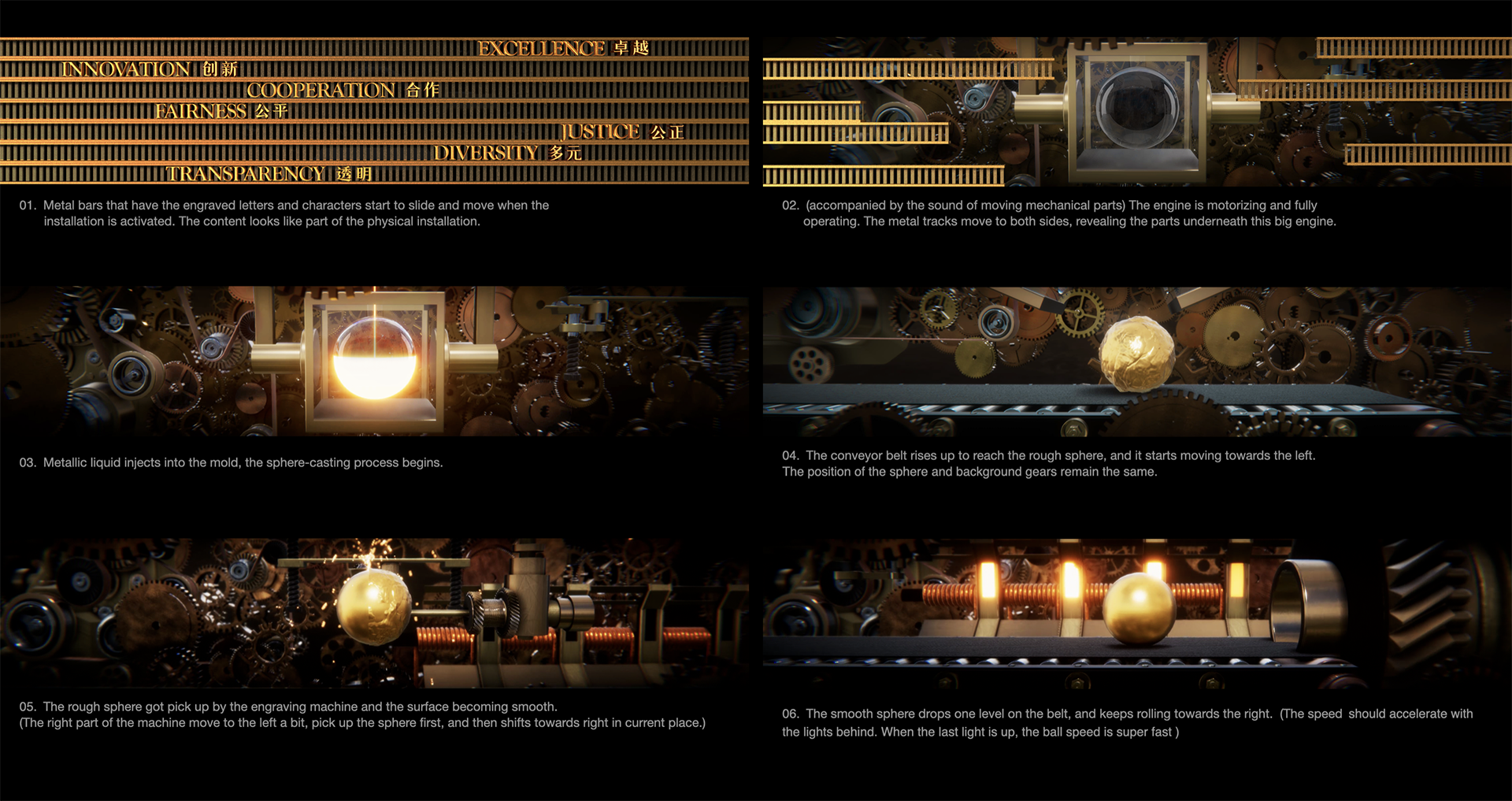 World Engine Kinetic Installation - Yunxin Hu