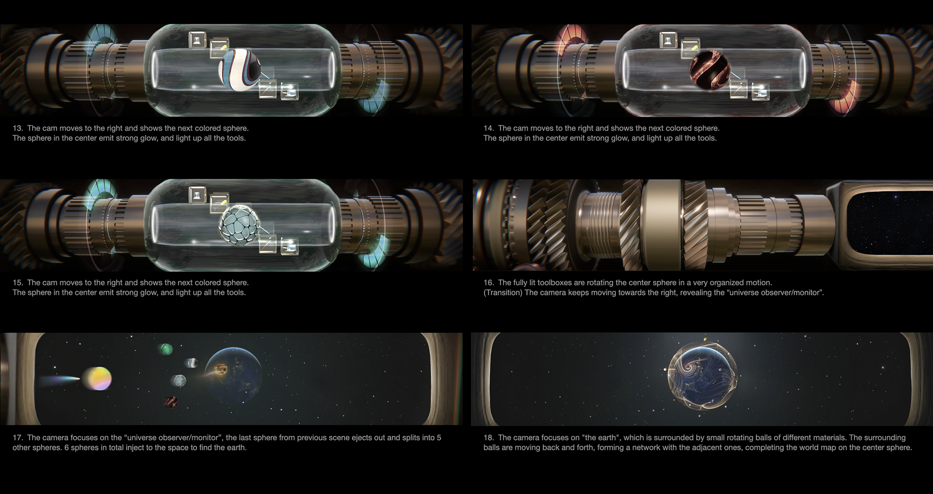World Engine Kinetic Installation - Yunxin Hu