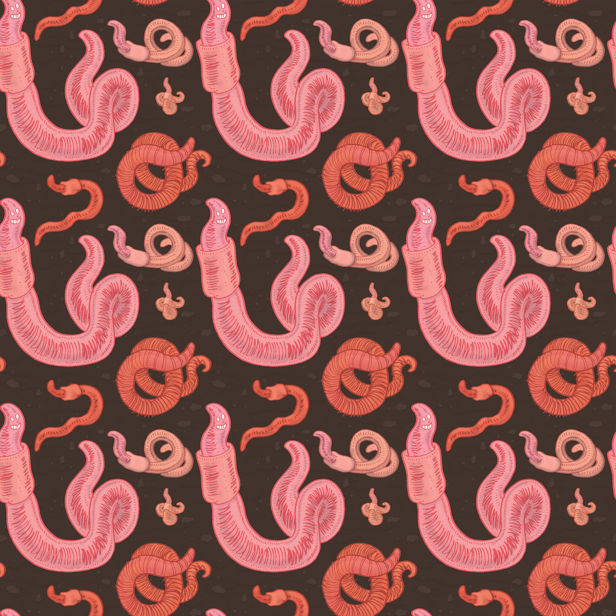 Wiggly Worms - Ben Pearmain Illustration