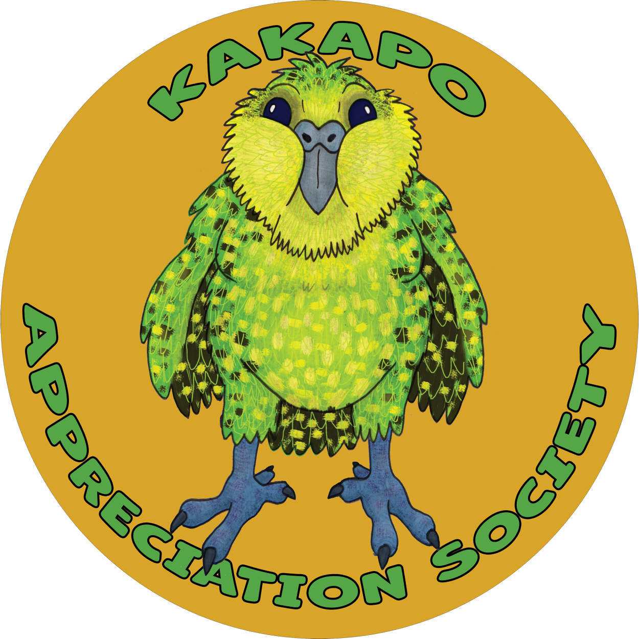 Kakapo Appreciation Society - Ben Pearmain Illustration