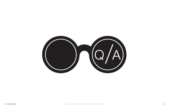 Quay Australia Stores - sara schmidt portfolio