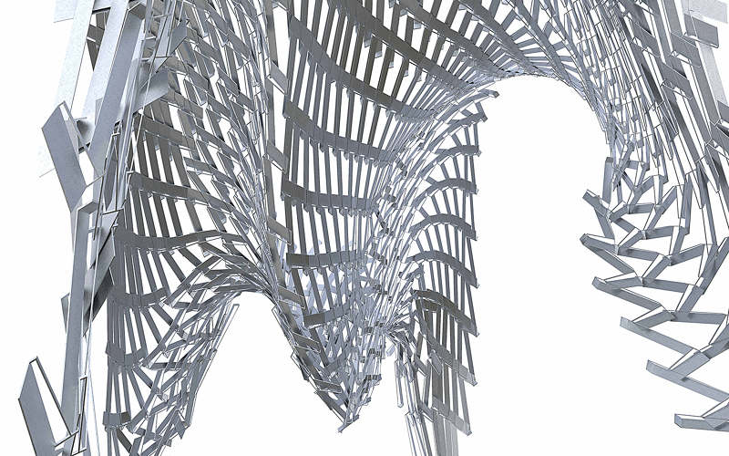 Assembly of Double-curved Self-supporting Structure - Lina Vestarte
