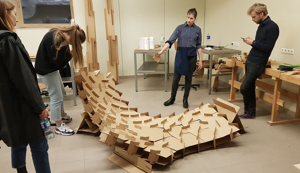 Corrugated Cardboard Shell 1:1 - Lina Vestarte