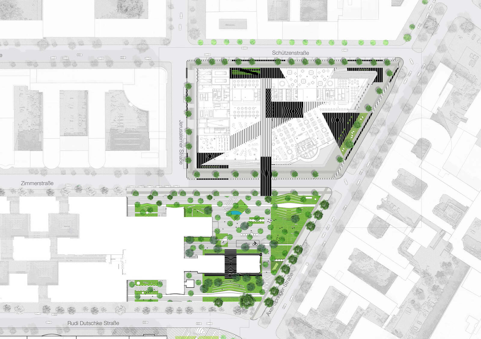 Axel Springer Media Campus Berlin - Inside Outside