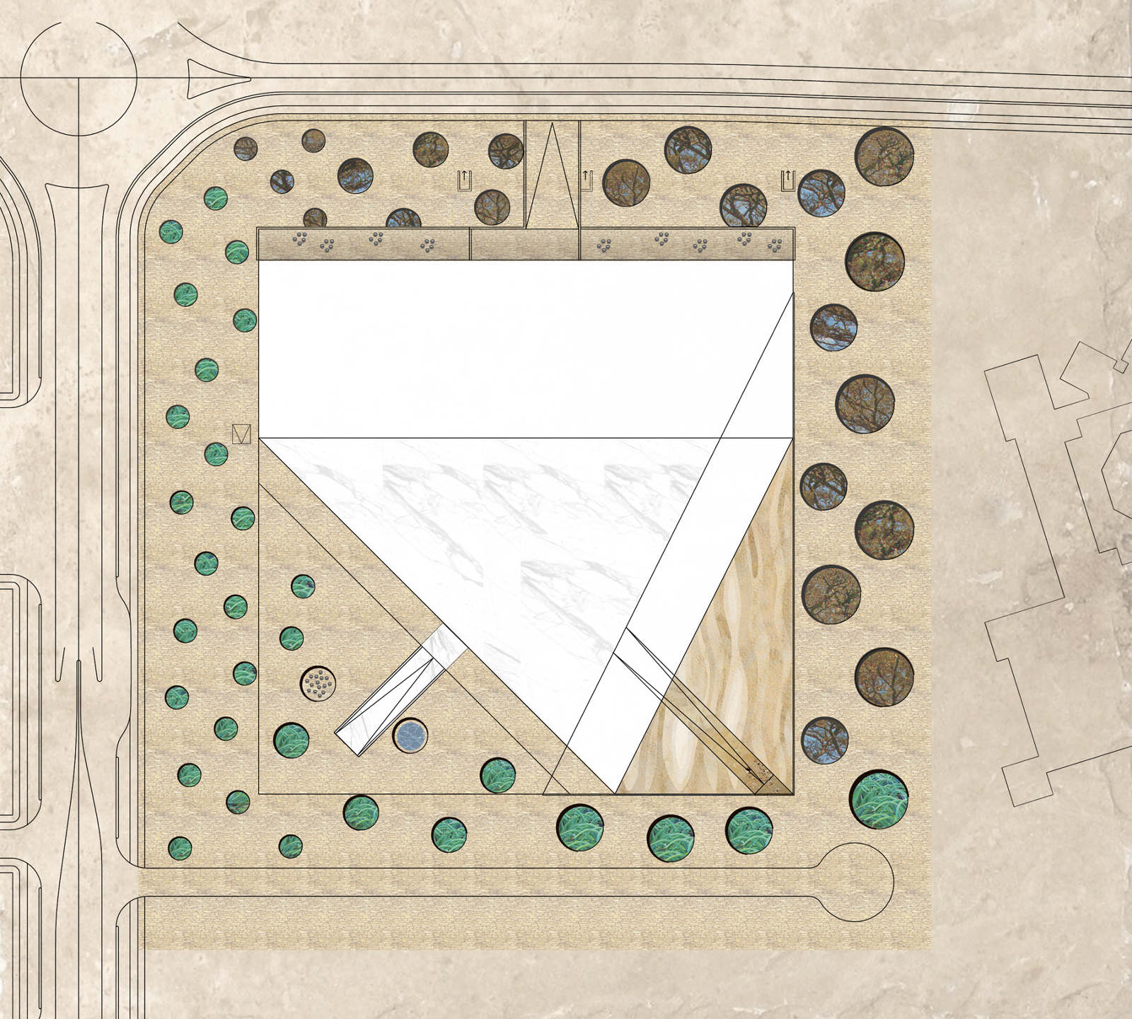 Qatar National Library Doha - Inside Outside