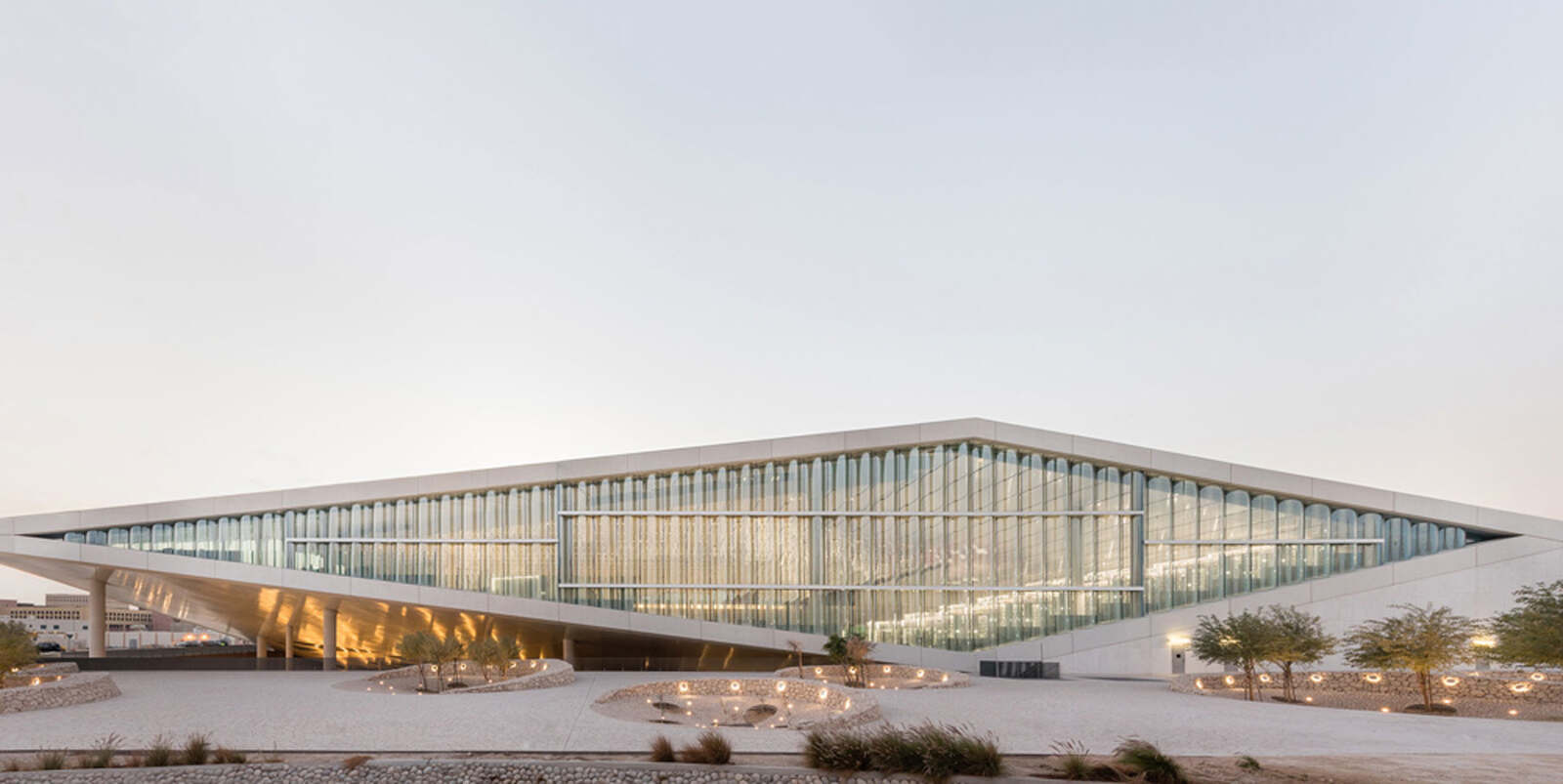 Qatar National Library Doha - Inside Outside