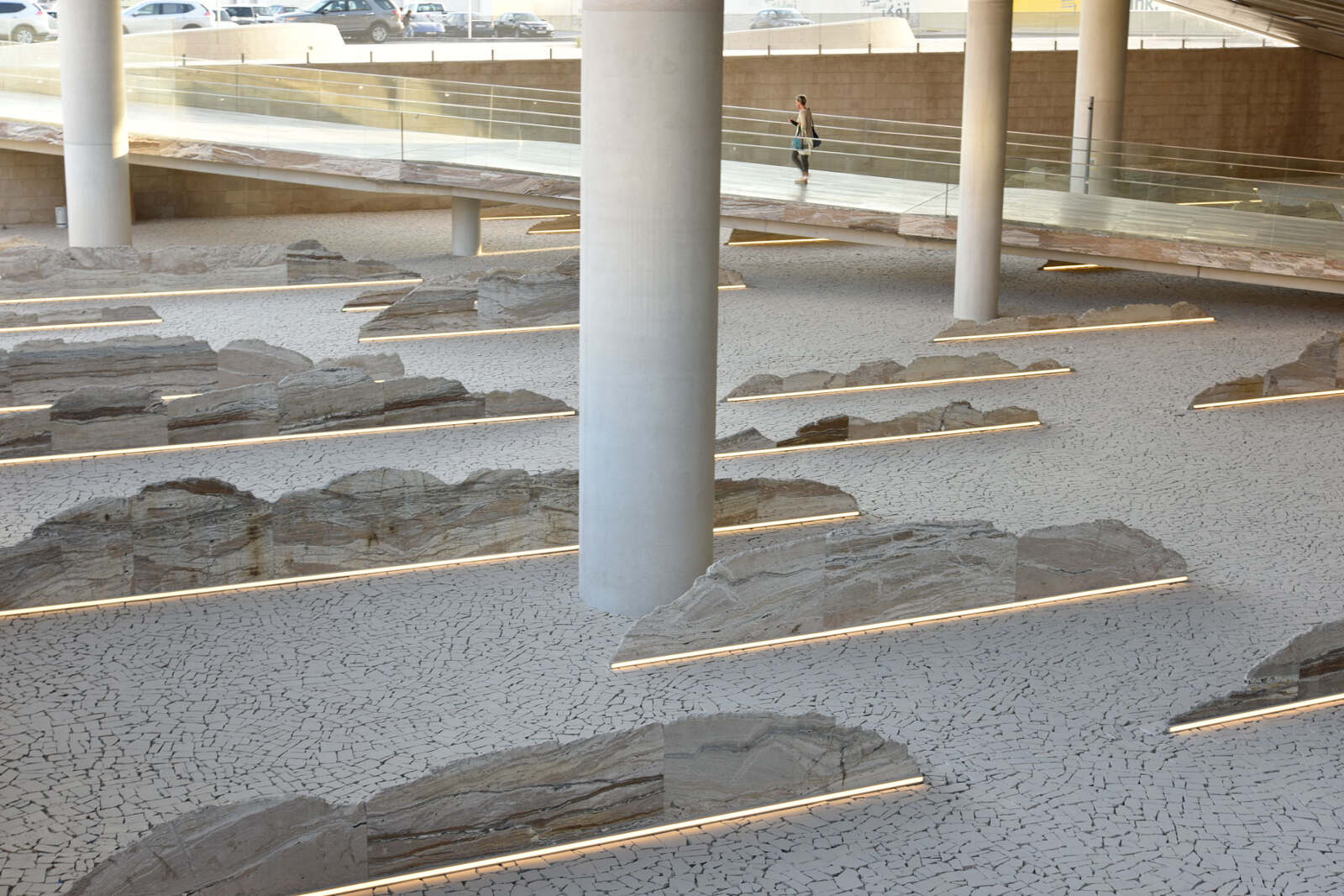 Qatar National Library Doha - Inside Outside