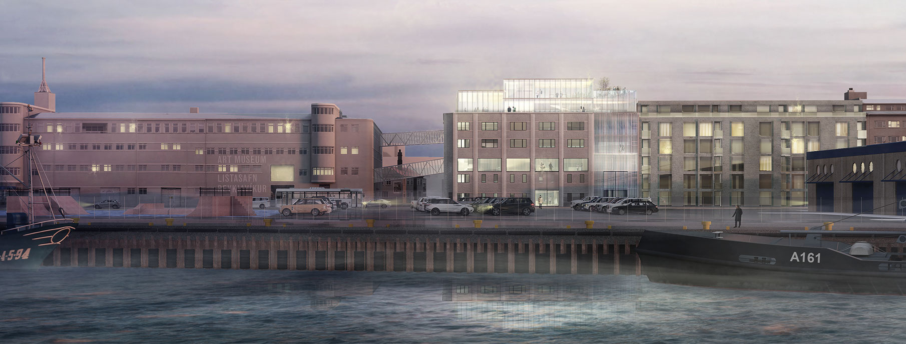Grofarhus Library Reykjavík - Inside Outside