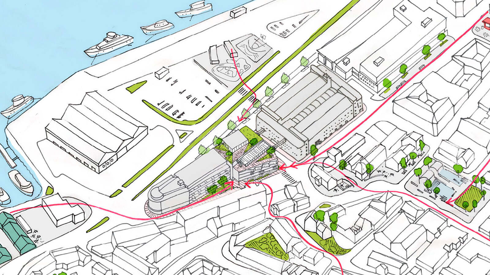 Grofarhus Library Reykjavík - Inside Outside