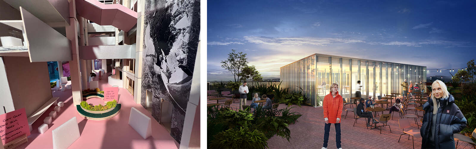 Grofarhus Library Reykjavík - Inside Outside