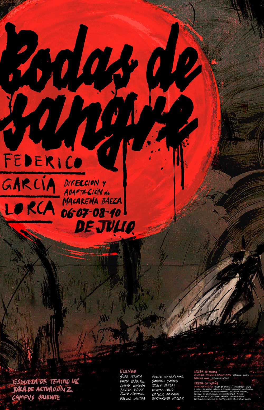 · Bodas de Sangre / Afiche - Javiera Valiente / Diseño e Ilustración