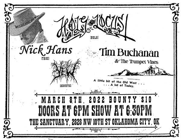 Holy Locust flyer - Sub Sole Vanitas