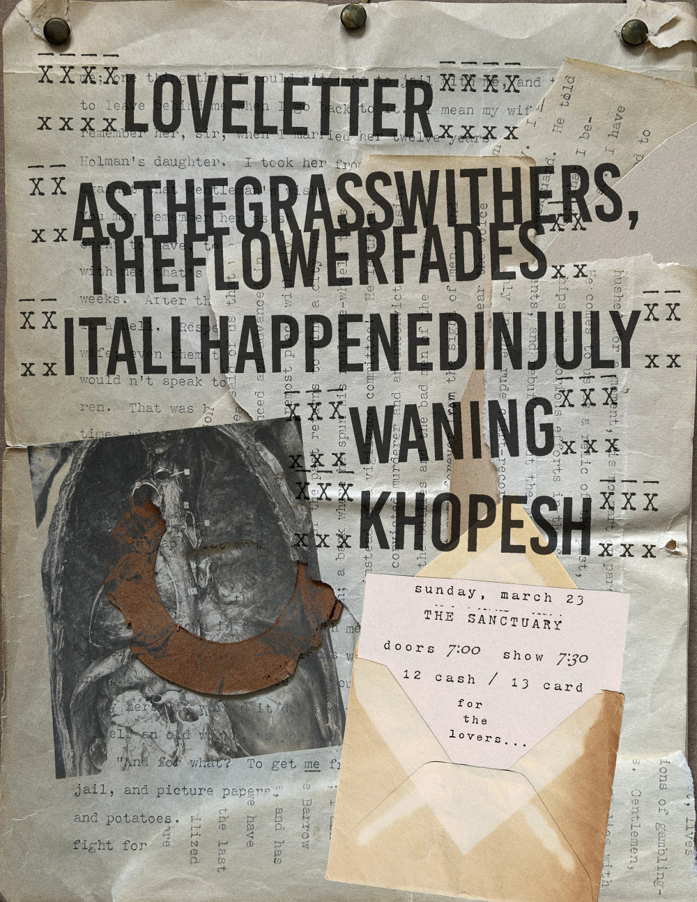 Love Letter Show Poster - Sub Sole Vanitas