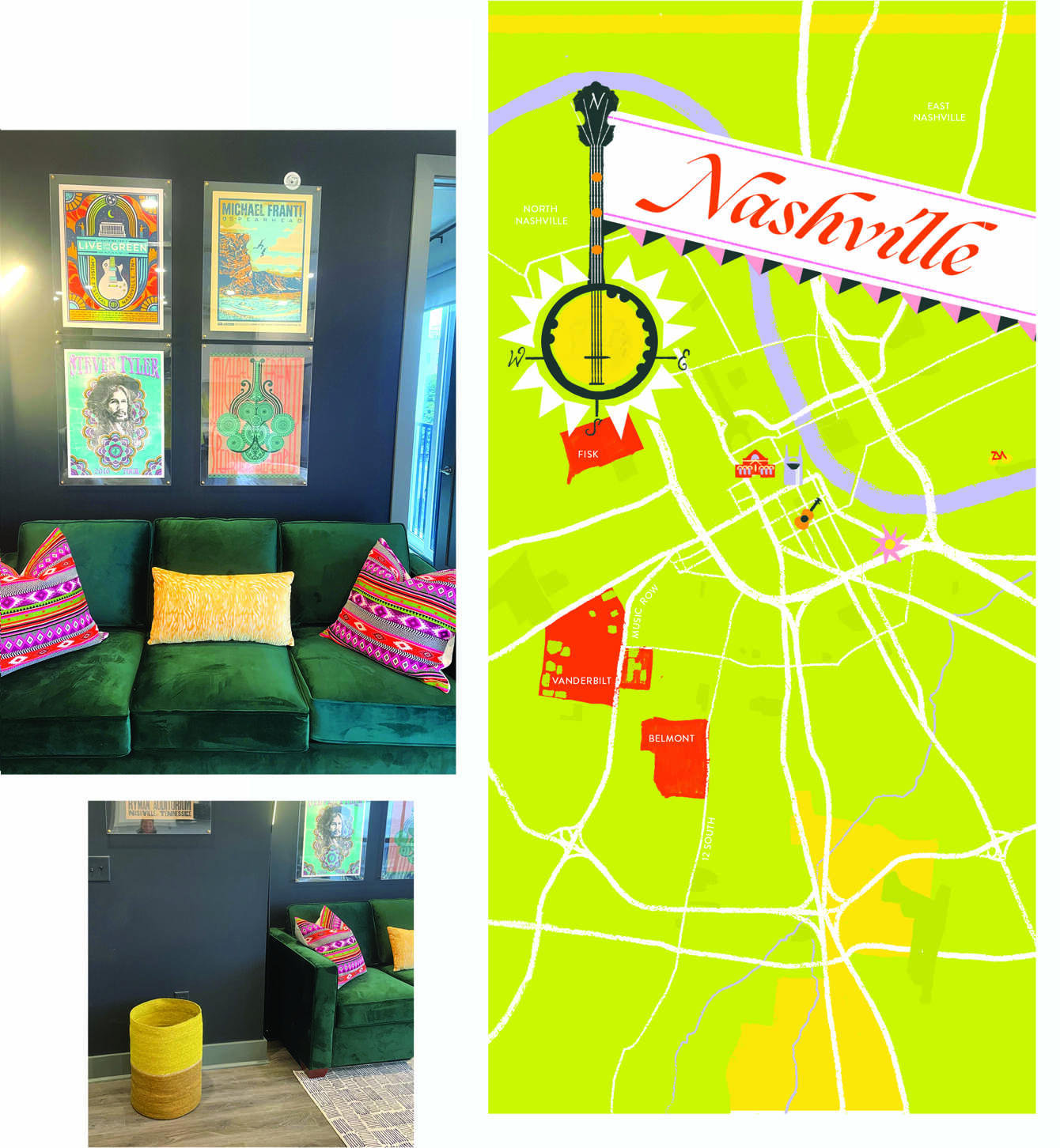 Nashville Airbnb Mural - SUSANNA CHAPMAN