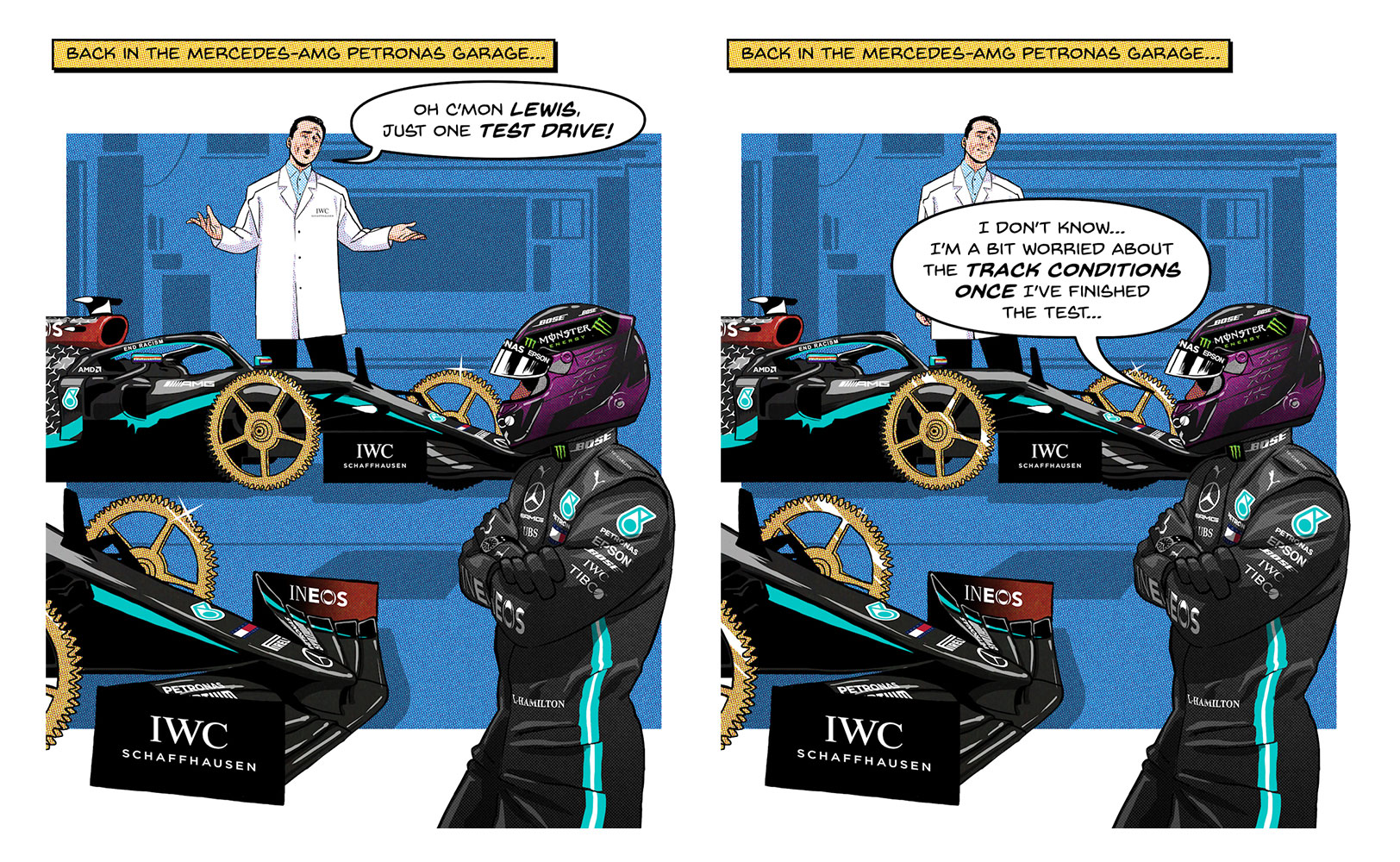 IWC SCHAFFHAUSEN F1 Comics - Filippo Morini
