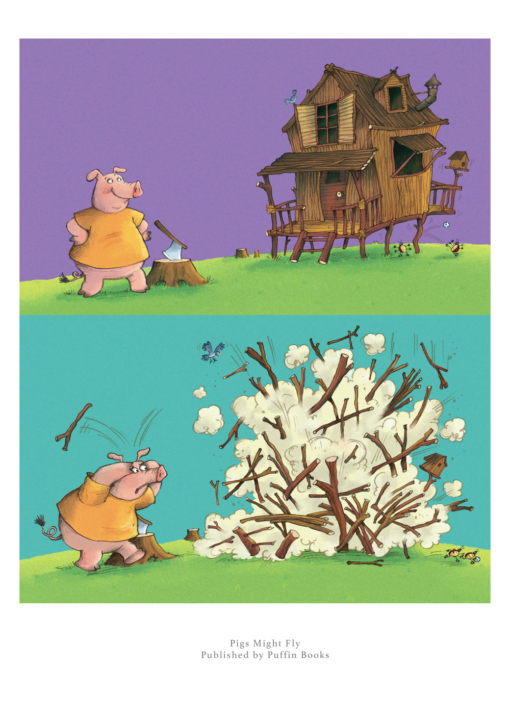 Pigs Might Fly - Steve Cox Illustration