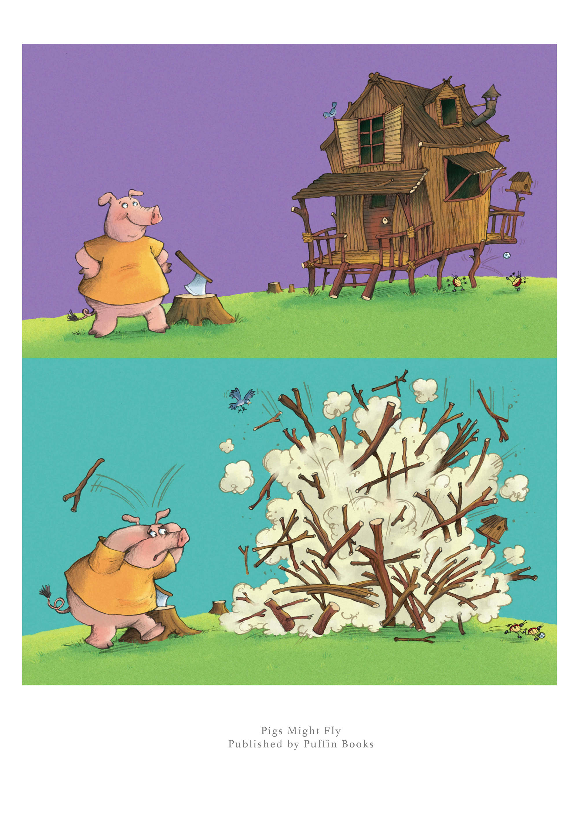 Pigs Might Fly - Steve Cox Illustration