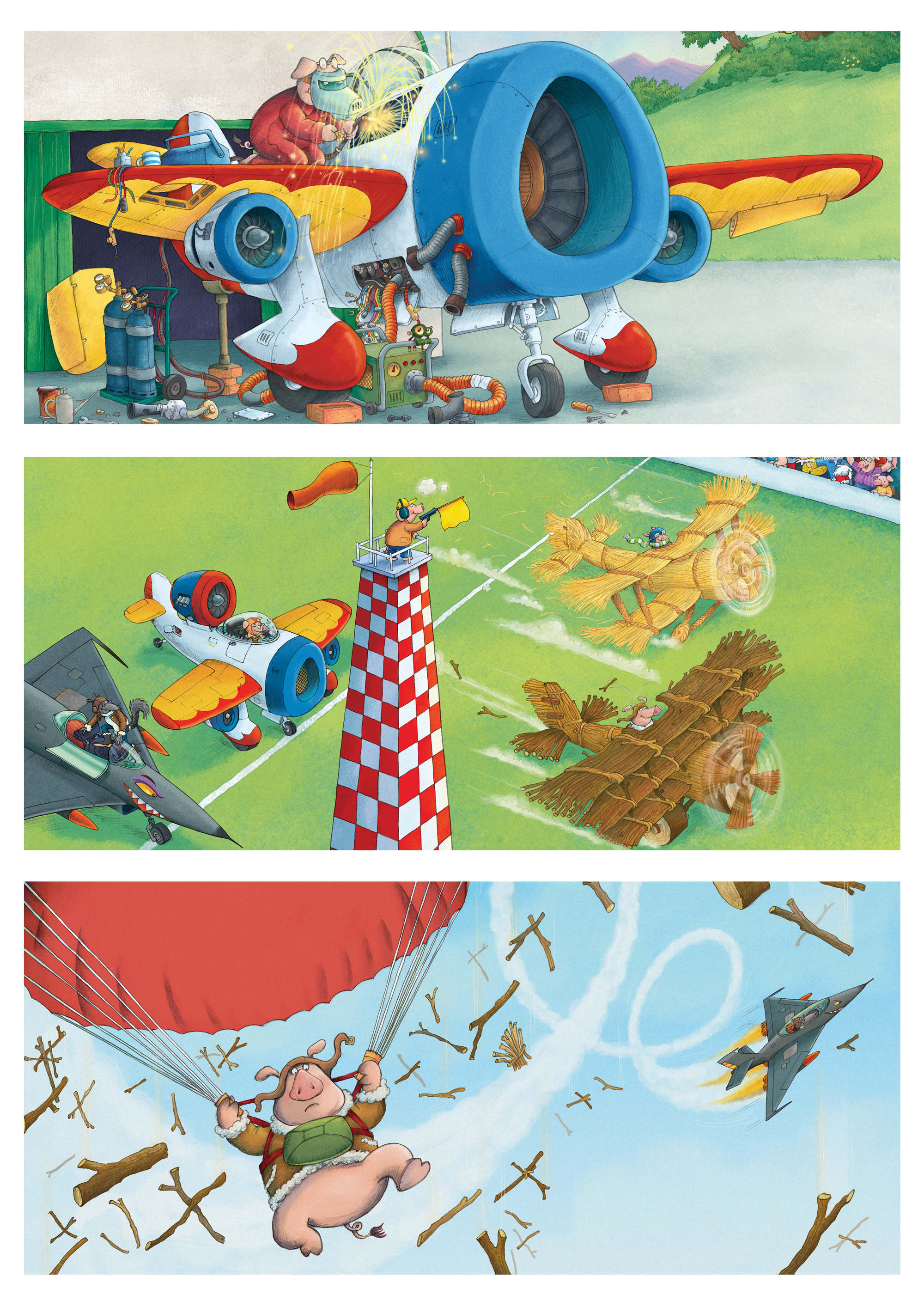 Pigs Might Fly - Steve Cox Illustration