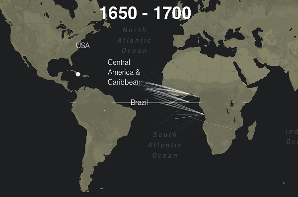 Slave Trade Routes - Data Visualisations