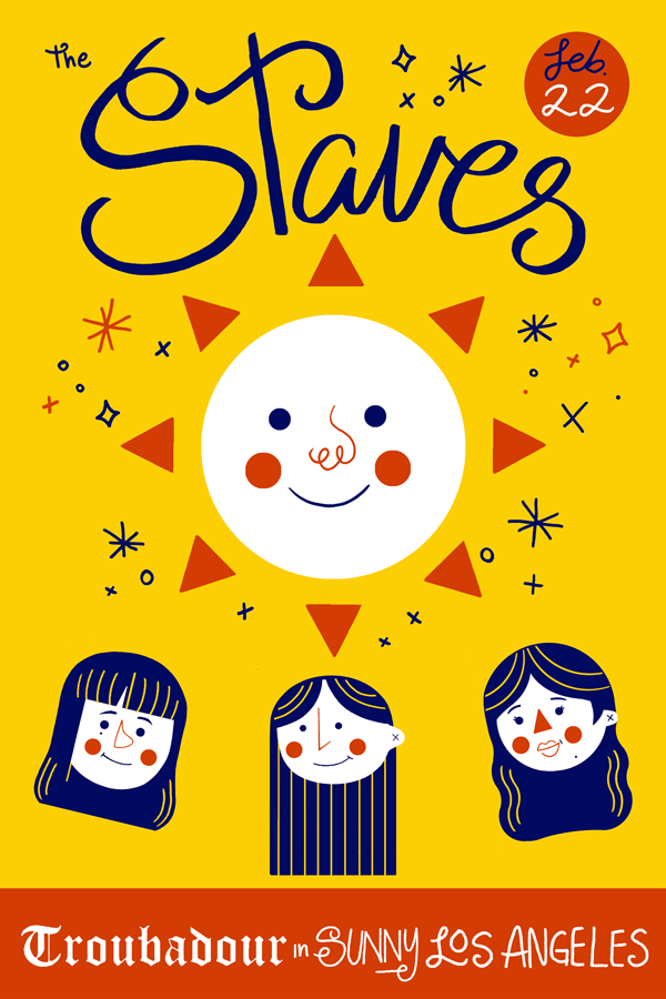 Staves Gig Poster - Erick Martinez Art