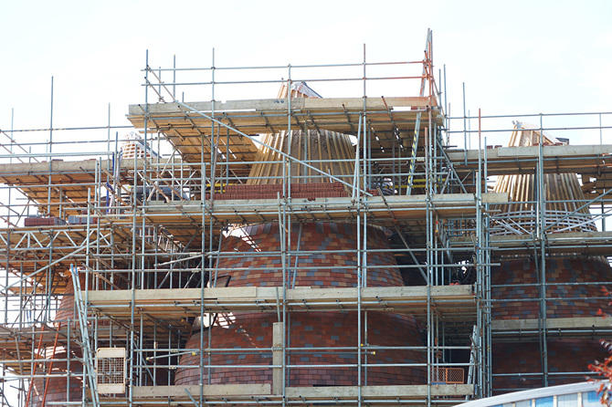 Bumpers Hall Oast House Construction, recent progress - Nicholas Channon