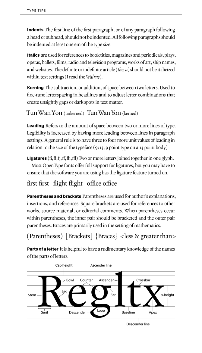 typography >> Type Tips - Kevin King > Typeface Design > Typography > Teaching