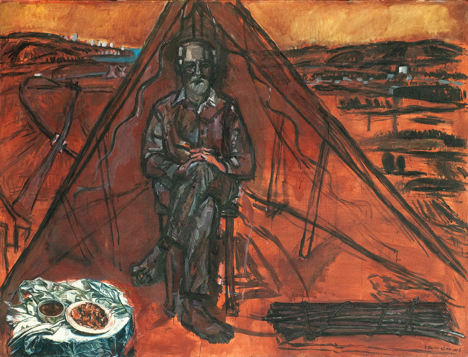 Blind Isaac Waiting for Esau / יצחק העיוור מחכה לעשו - Elie Shamir