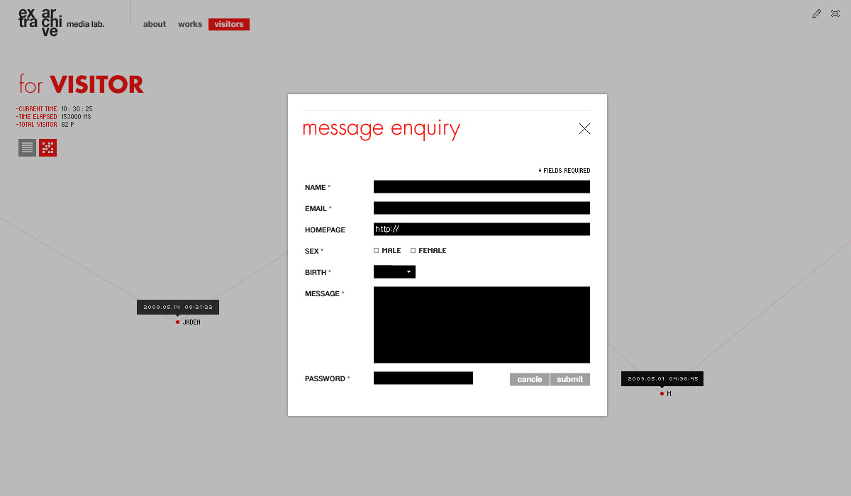 Visitor Data Map - PARKJIWON
