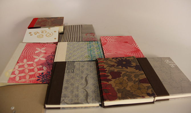 Handmade pattern paper and bookmaking - Clara J. Choi