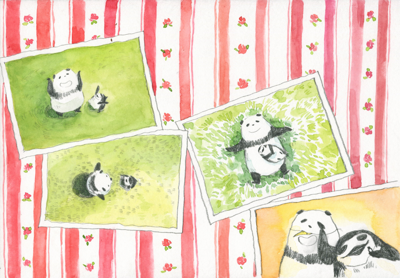 My Panda and Penguin - Fifi Kuo Illustration