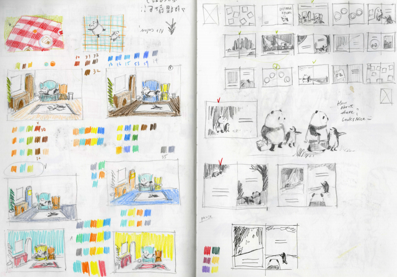 My Panda and Penguin - Fifi Kuo Illustration