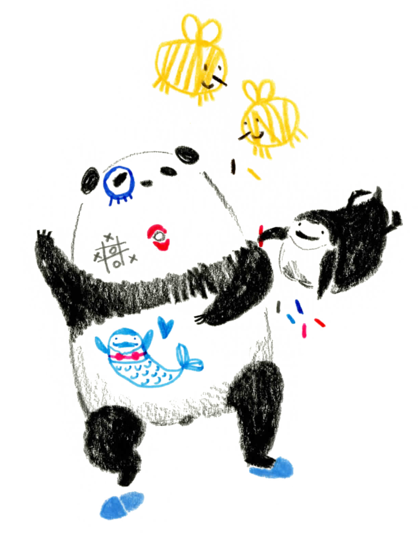 My Panda and Penguin - Fifi Kuo Illustration