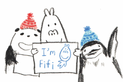 My Panda and Penguin - Fifi Kuo Illustration