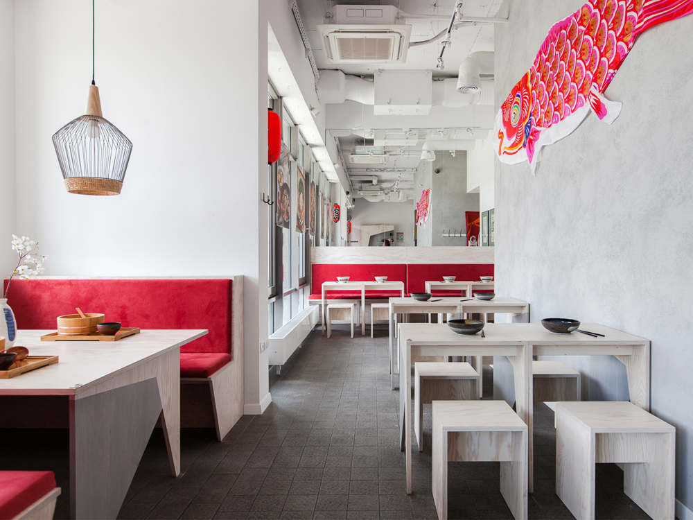 interior and furniture design // udon restaurant, Warsaw, 2017 - MOC STUDIO