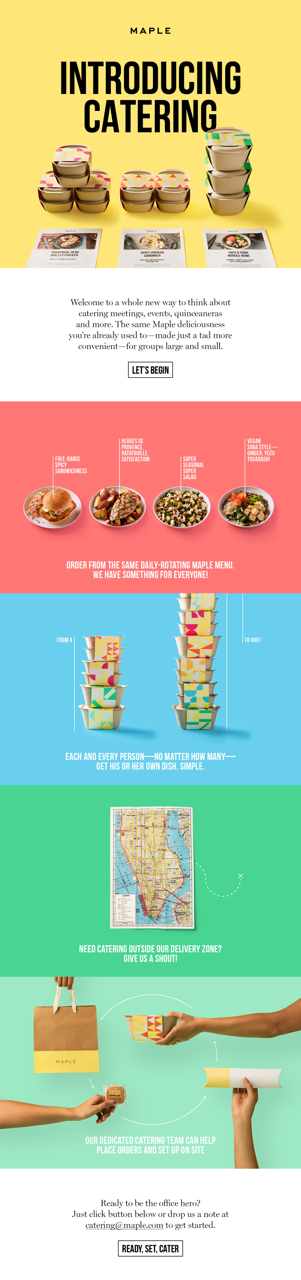 Catering Announcement - Maple Creative