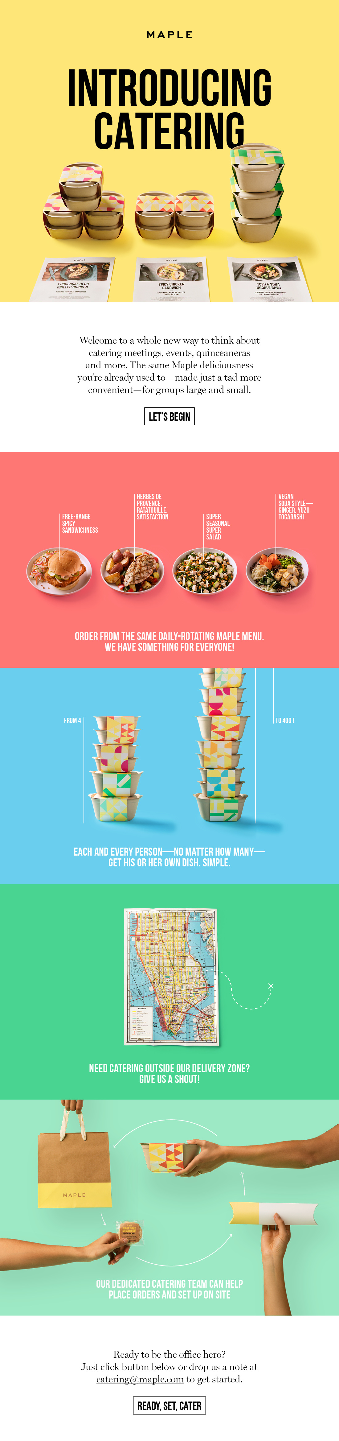 Catering Announcement - Maple Creative