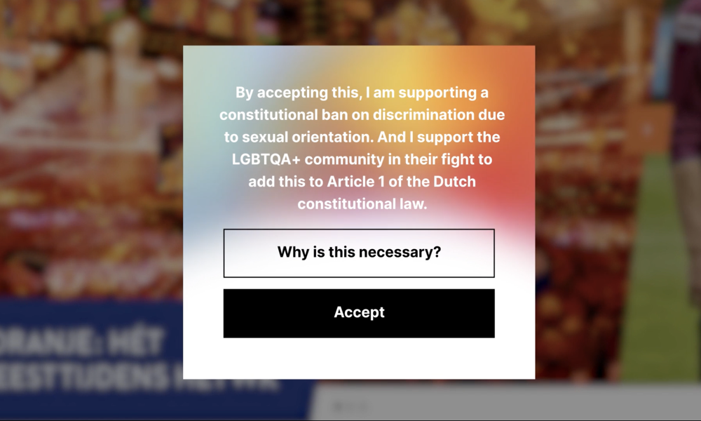 A DIGITAL PROTEST SIGN - Mike Kleijnen