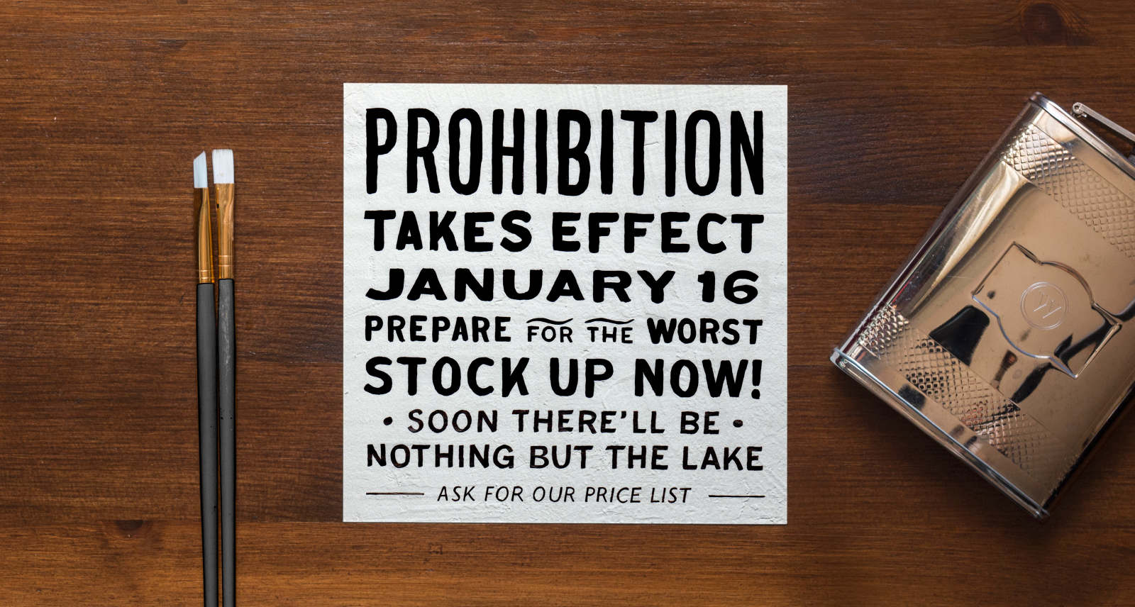 PROHIBITION: 1920 - 1933 - Letters and Liquor