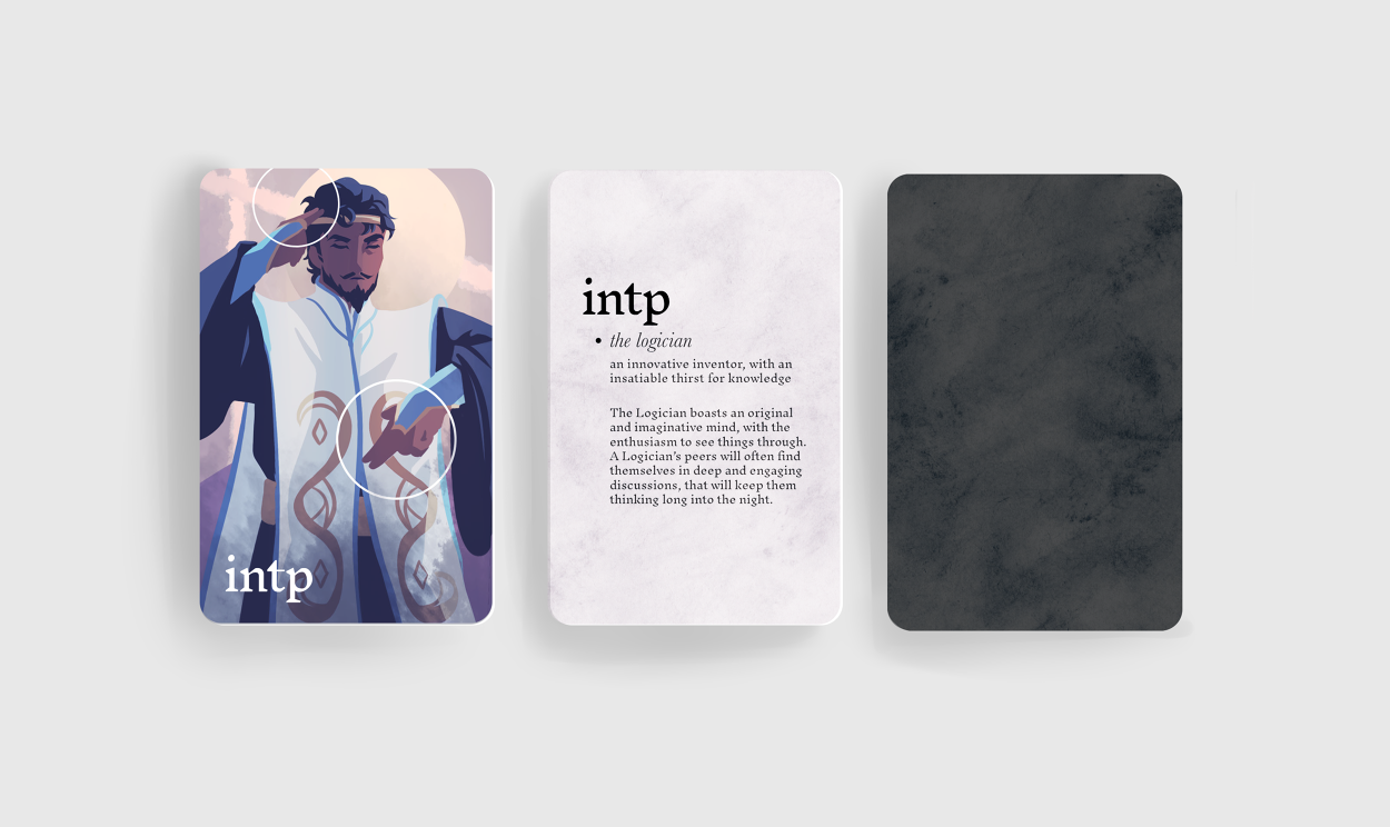 MBTI Card Project - Marcella Cheng | Illustration