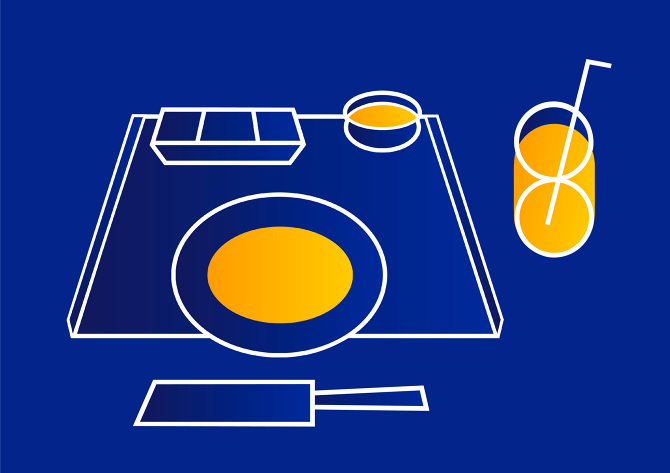 Visa food illustration - astridtanuwijaya