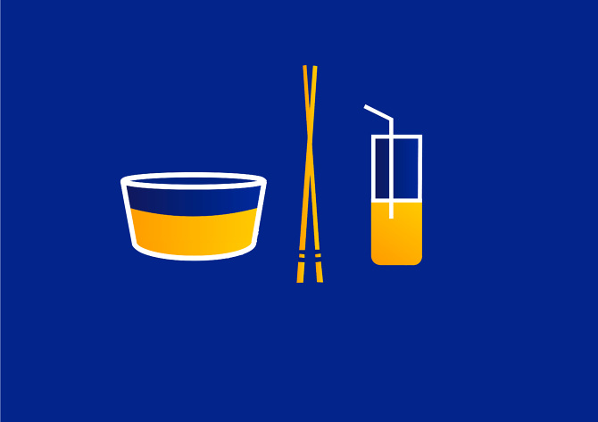 Visa food illustration - astridtanuwijaya